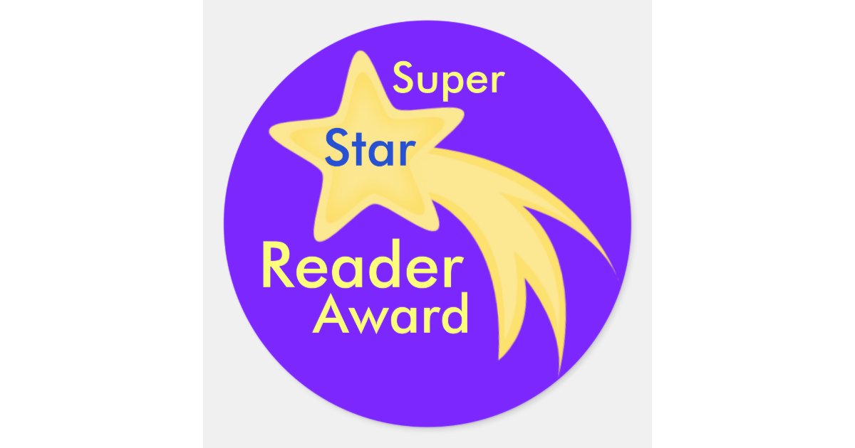 Super Star Reader Award Stickers | Zazzle