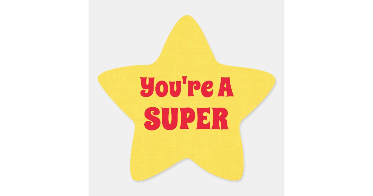 Super Star Sticker | Zazzle
