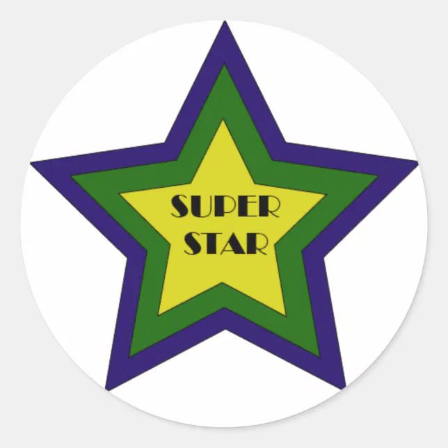 Super Star Sticker | Zazzle