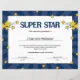 Super Star Student Recognition Certificates | Zazzle