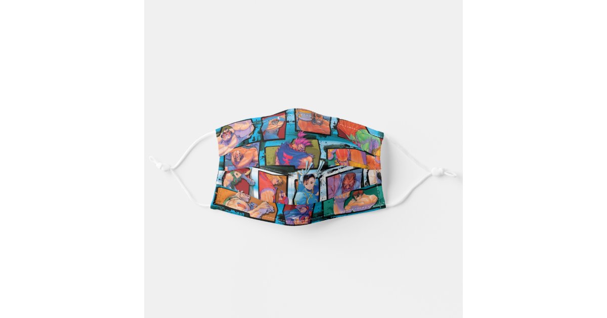 Super Street Fighter II Turbo Adult Cloth Face Mask | Zazzle