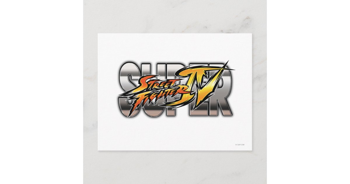 Super Street Fighter IV Logo Postcard | Zazzle