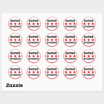Super Student School Sticker | Zazzle