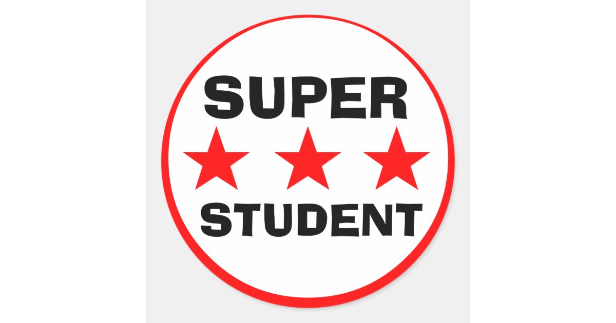 Super Student School Sticker | Zazzle