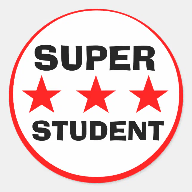 Super Student School Sticker | Zazzle