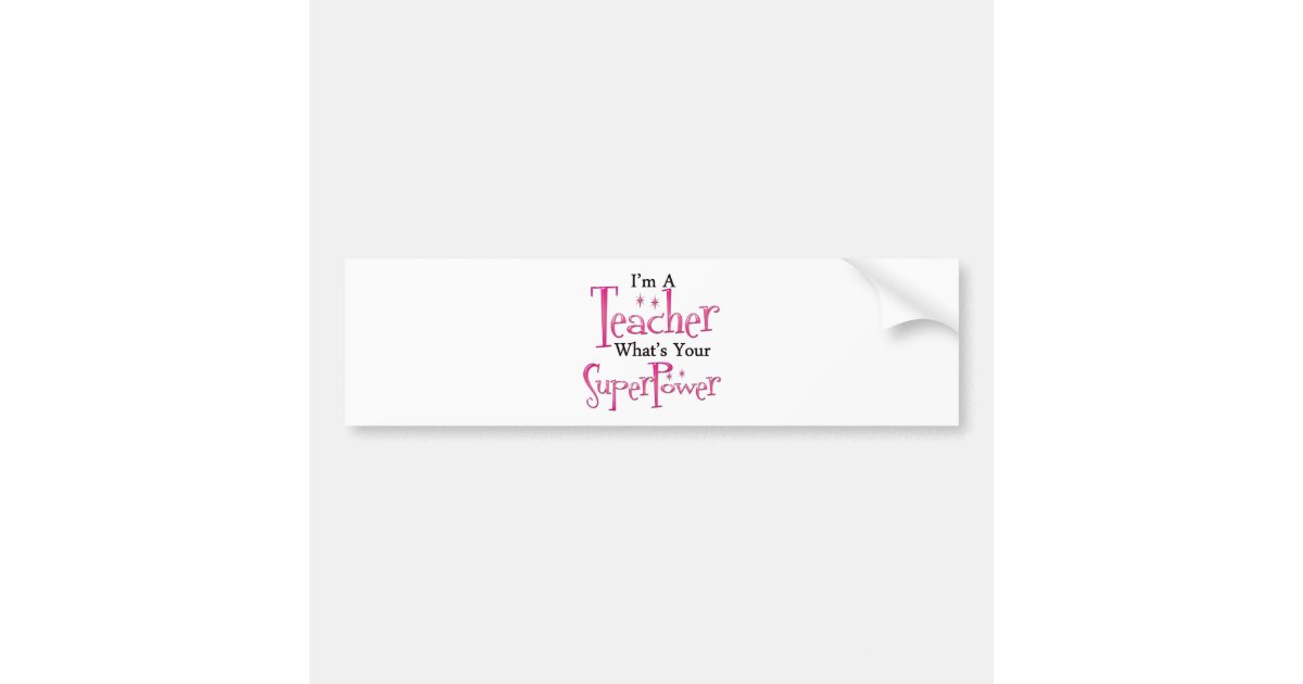 Super Teacher Bumper Sticker | Zazzle