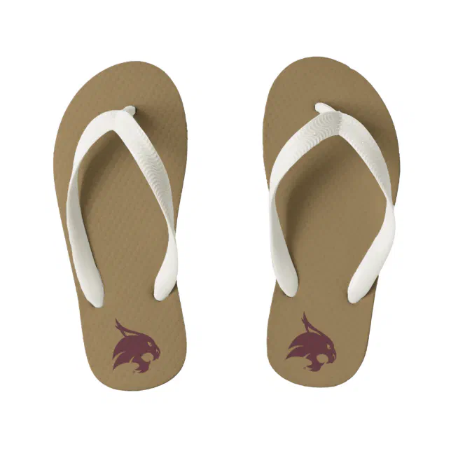 Supercat Mark Kid's Flip Flops | Zazzle