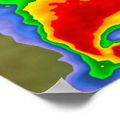 Supercell Radar Signature - "Hook Echo" Poster | Zazzle
