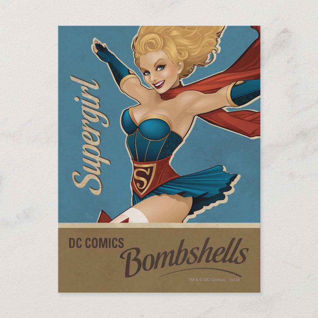 Supergirl Bombshell Postcard | Zazzle
