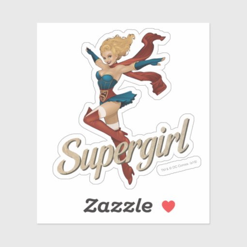 Supergirl Bombshell Sticker | Zazzle