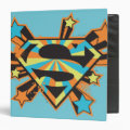Supergirl Colorful Stars Logo Binder | Zazzle