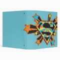 Supergirl Colorful Stars Logo Binder | Zazzle