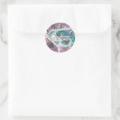 Supergirl Comic Capers Pattern 11 Classic Round Sticker | Zazzle