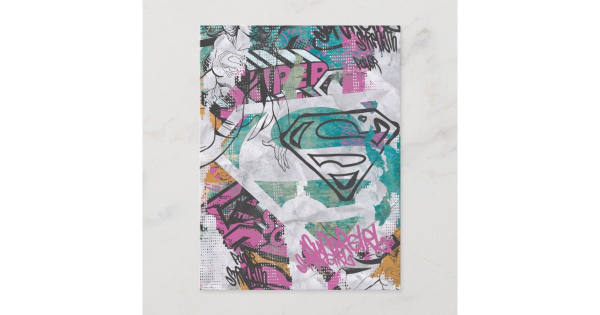 Supergirl Comic Capers Pattern 11 Postcard | Zazzle