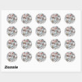 Supergirl Comic Capers Pattern 1 Classic Round Sticker | Zazzle
