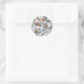 Supergirl Comic Capers Pattern 1 Classic Round Sticker | Zazzle