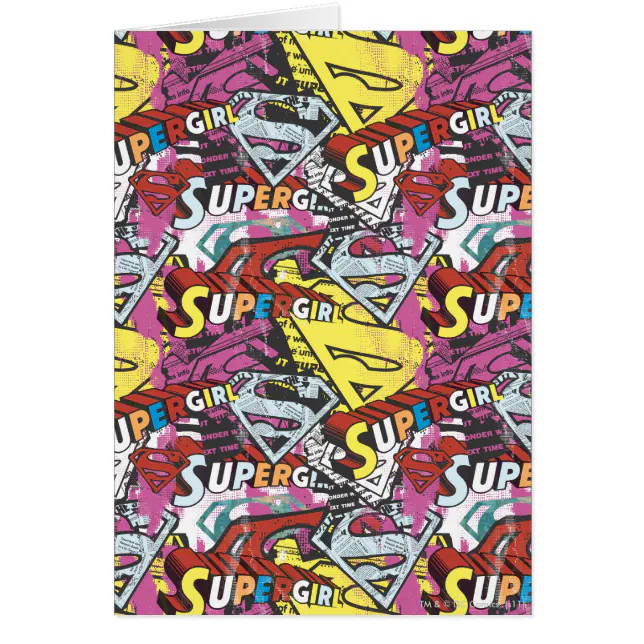 Supergirl Comic Capers Pattern 4 | Zazzle