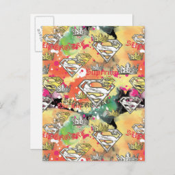 Supergirl Crown Pattern Postcard | Zazzle