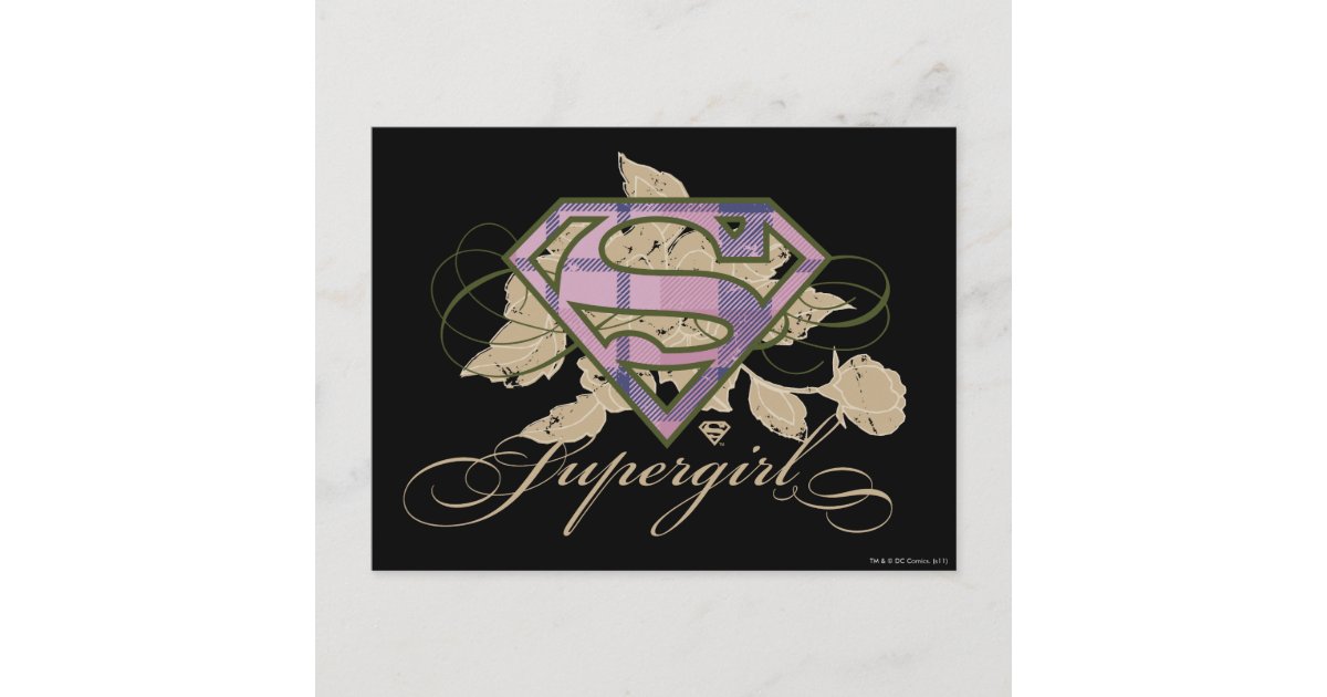 Supergirl Flowers Postcard | Zazzle
