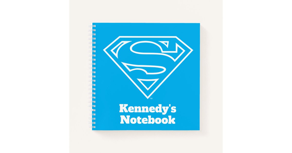 Supergirl Outline S-Shield Notebook | Zazzle