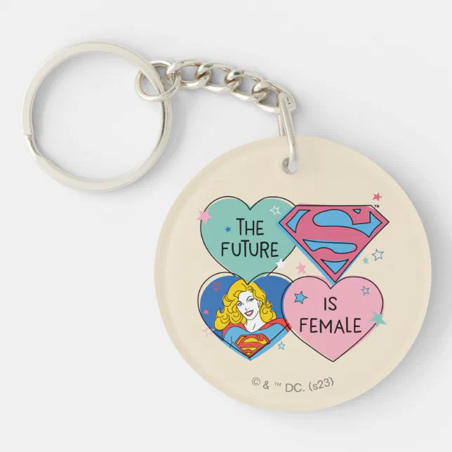 Supergirl "The Future Is Female" Keychain | Zazzle