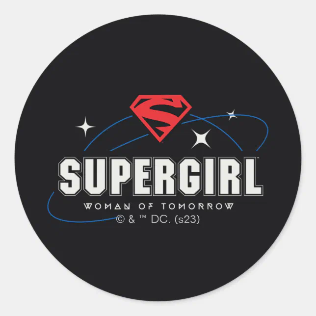 Supergirl Woman of Tomorrow Classic Round Sticker | Zazzle