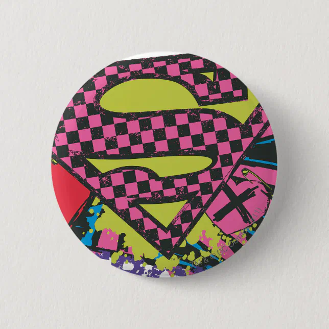 Supergirl X Pinback Button | Zazzle