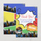 Superhero Birthday Thank You Card | Zazzle