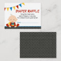 Superhero Bunting Diaper Raffle Ticket Enclosure Card | Zazzle