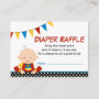 Superhero Bunting Diaper Raffle Ticket Enclosure Card | Zazzle