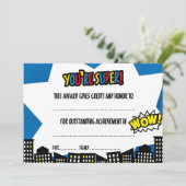 Superhero Certificate, Diploma Invitation | Zazzle