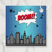 Superhero Comic Book Any Age Birthday Favor Tags | Zazzle