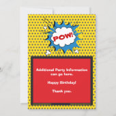 Superhero Comic Book Birthday Invitation | Zazzle