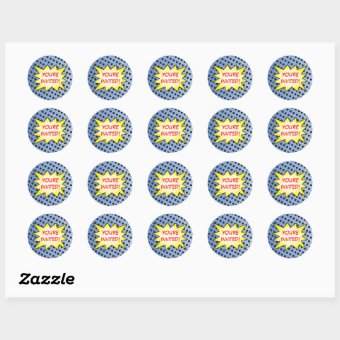 Superhero Comic Book Stickers | Zazzle