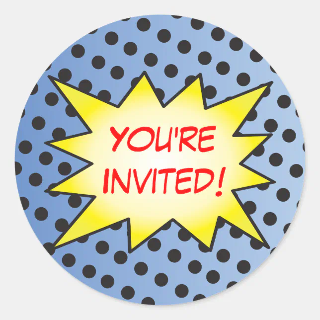 Superhero Comic Book Stickers | Zazzle