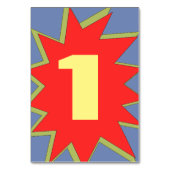 Superhero Comic Table Numbers | Zazzle
