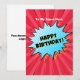 Superhero comic themed birthday invitation | Zazzle