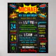 SuperHero Comics Super Hero Birthday board Poster | Zazzle