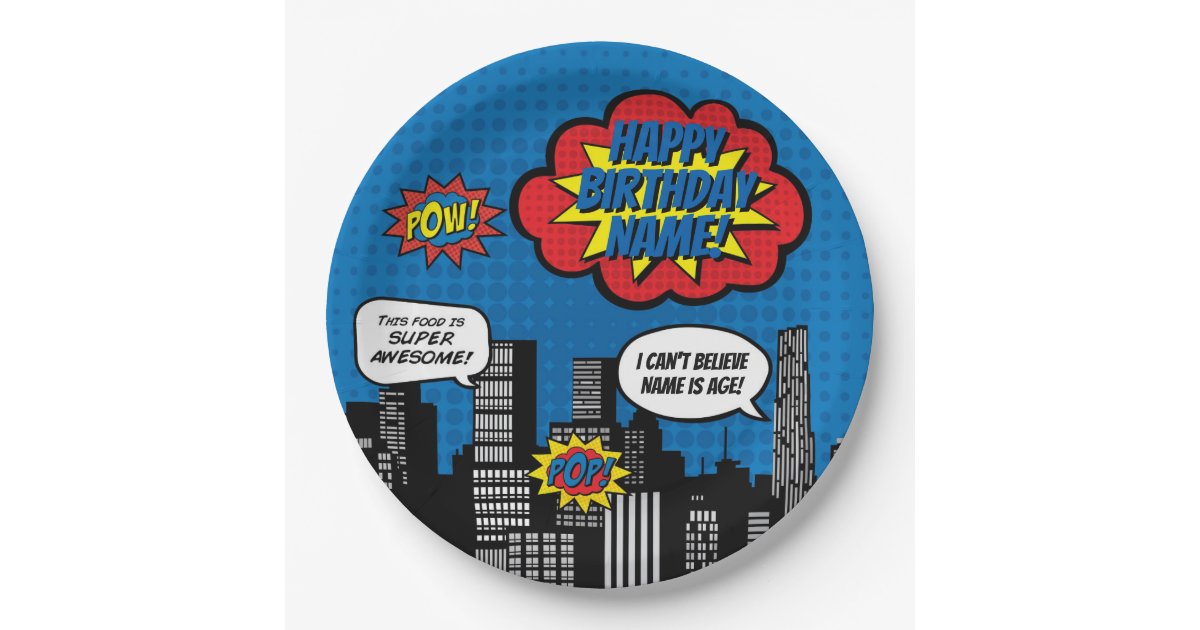 Superhero Custom Name Plate | Zazzle