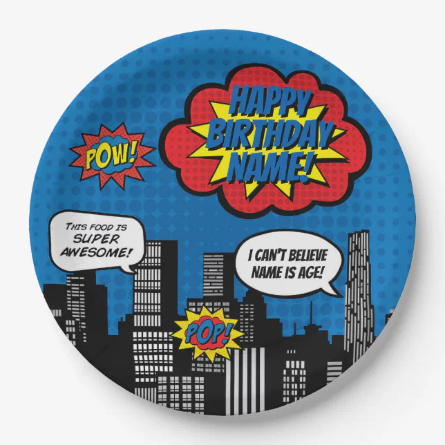 Superhero Custom Name Plate | Zazzle