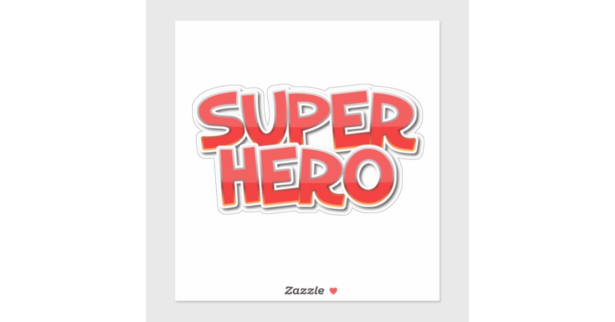 Superhero decal | Zazzle