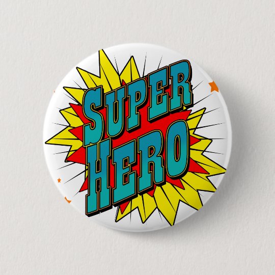 SuperHero Pinback Button | Zazzle.com
