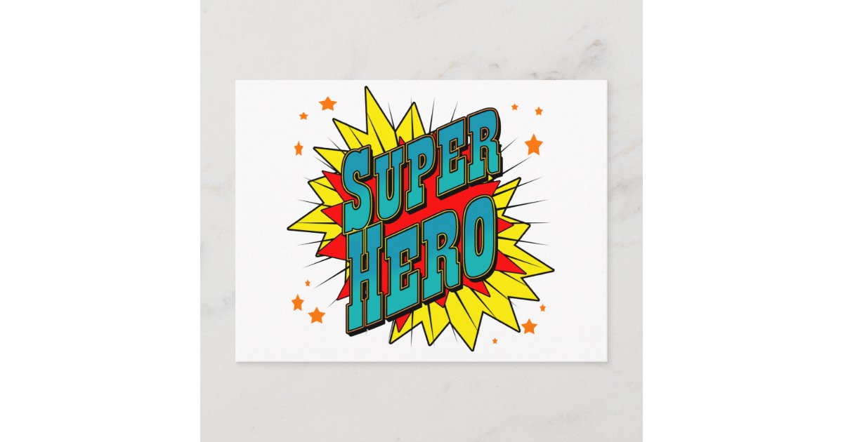 SuperHero Postcard | Zazzle