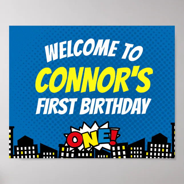Superhero Welcome Sign | Zazzle