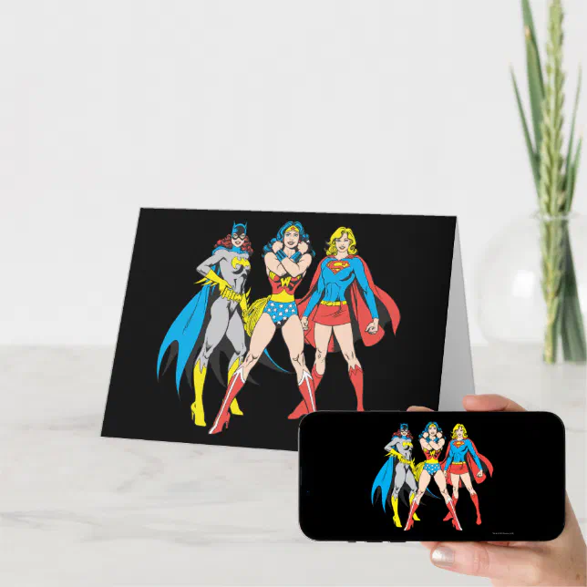 Superheroines Pose Card | Zazzle