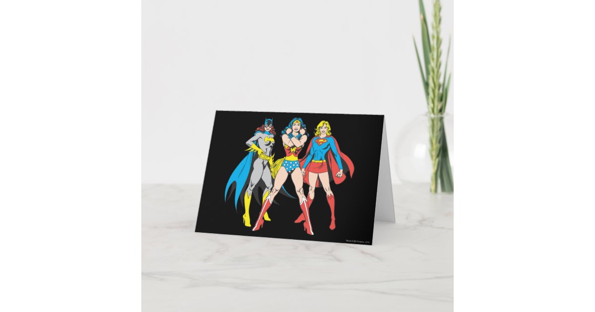 Superheroines Pose Card | Zazzle