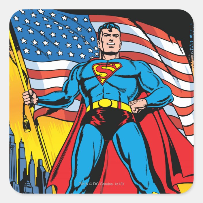 Superman #24 square sticker | Zazzle.com