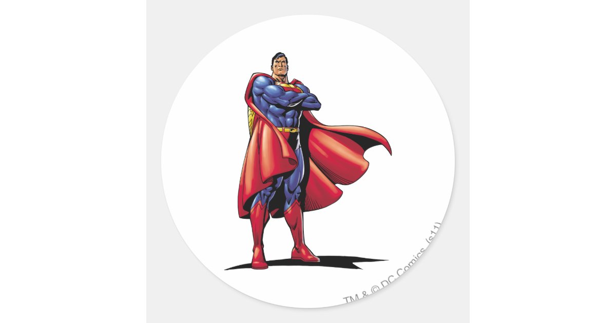 Superman 3 classic round sticker | Zazzle