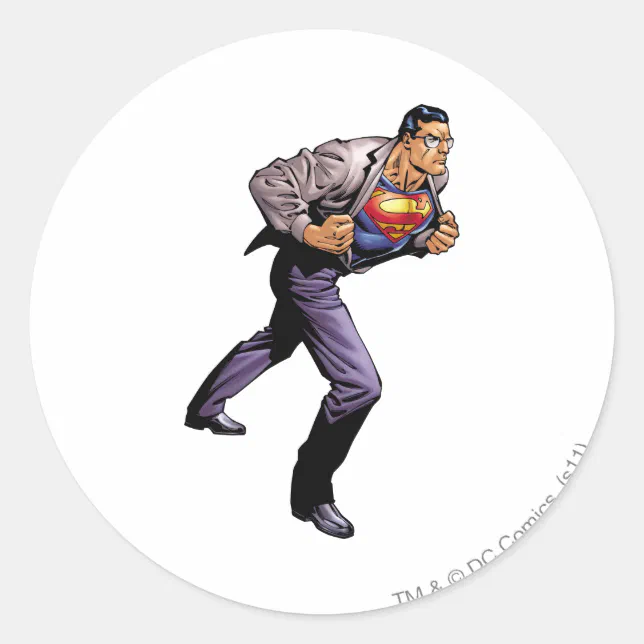 Superman 46 classic round sticker | Zazzle