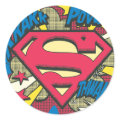 Superman 66 classic round sticker | Zazzle